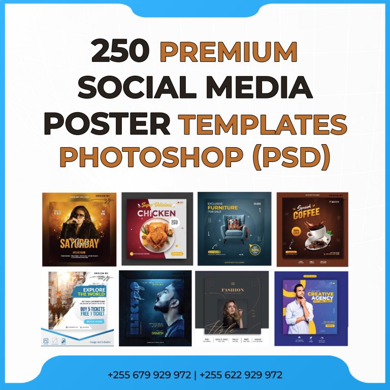 250 Premium SOCIAL MEDIA POSTER TemplateS PHOTOSHOP (PSD) – Oasis ...