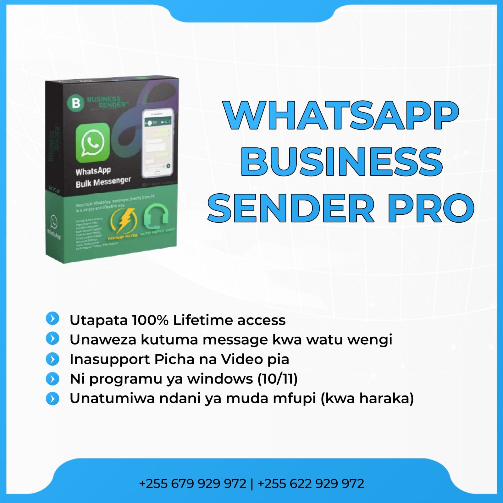 WhatsApp Business Sender Pro 2023 | WhatsApp Blaster – Oasis Digital Store