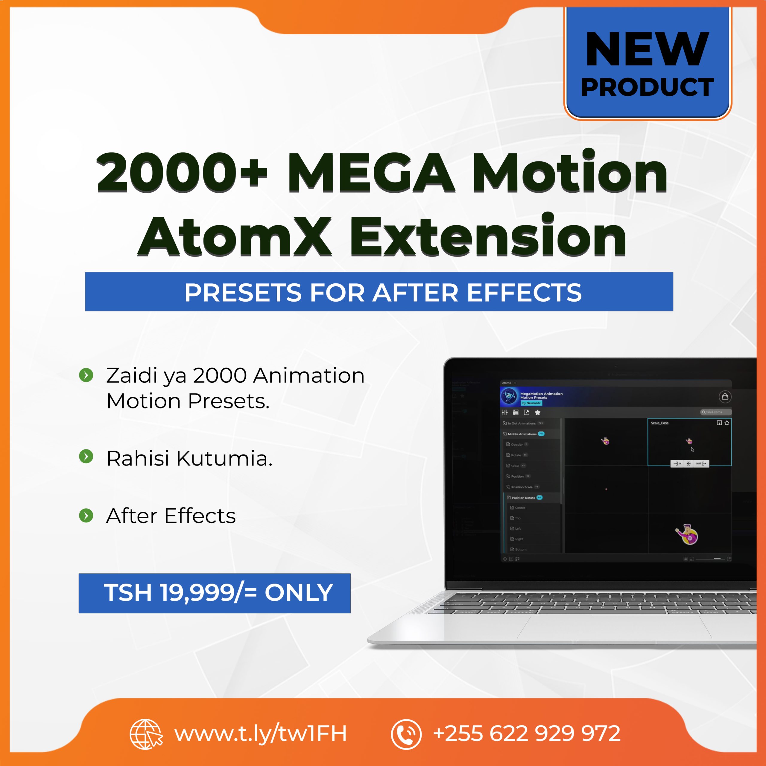 2000 Animation Motion Presets for After Effects | MegaMotion | AtomX Extension – Oasis Digital Store
