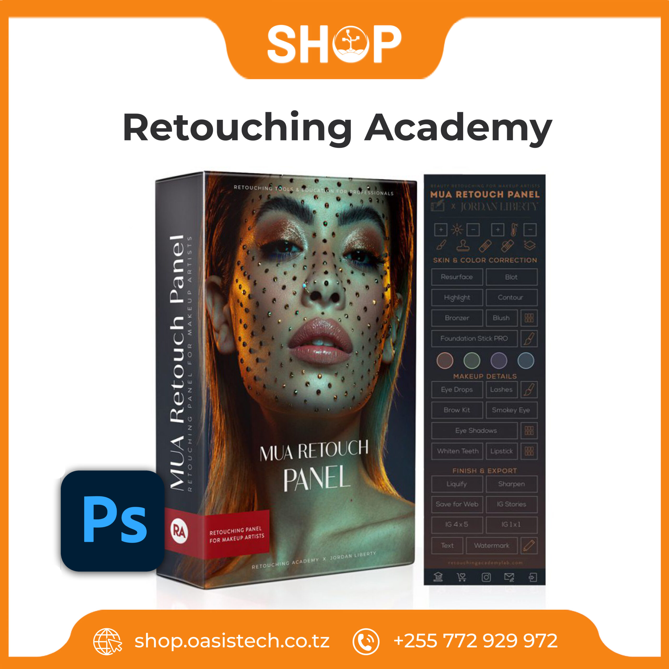 Retouching Academy MUA Retouch Panel – Oasis Digital Store