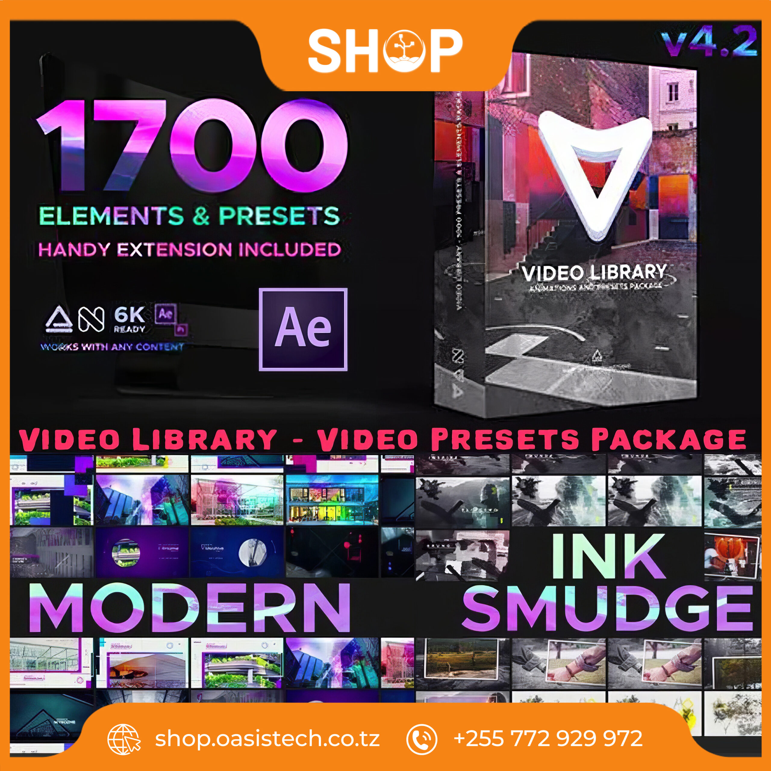 1700 Video Presets Package for After Effects – Oasis Digital Store